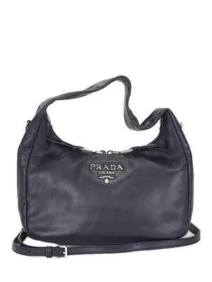 FWRD RENEW Prada Tessuto Sport Hobo Bag - Black