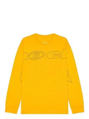 MAISON MARGIELA Long Sleeve Top In Mustard - Yellow