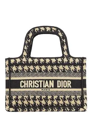 FWRD RENEW Dior Mini Book Tote Bag - Black