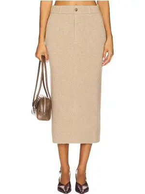 Guest In Residence Tailored Skirt - Taupe