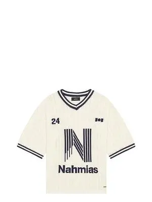 NAHMIAS Knit Tech N Football Shirt - Ivory