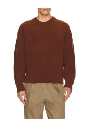 LE17SEPTEMBRE Boucle Reverse Seam Pullover - Brick