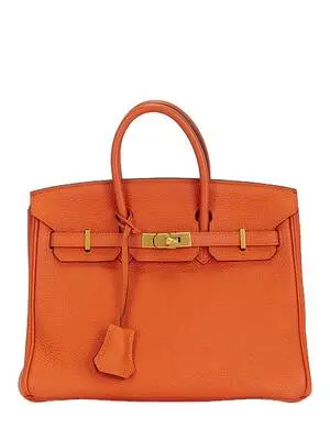 FWRD RENEW Chevre Birkin 25 Handbag - Feu Orange