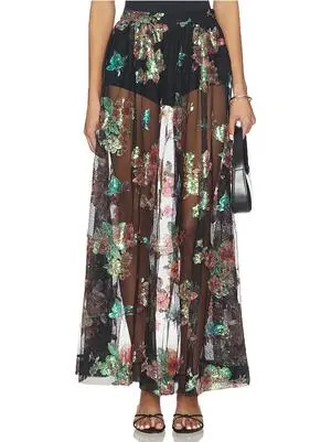 Free People Fioritura Maxi Skirt - Black