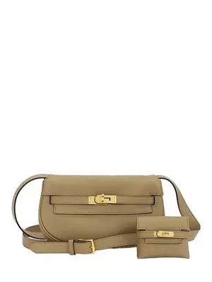 FWRD RENEW Hermes Swift Kelly Moove Shoulder Bag - Beige Marfa