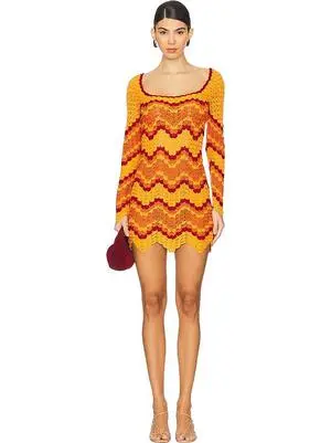 Escvdo Sumac Mini Dress - Orange & Sunset