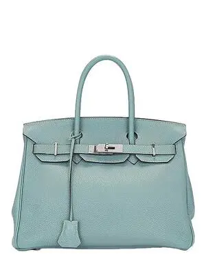 FWRD RENEW Hermes Togo Birkin 30 Handbag - Ciel