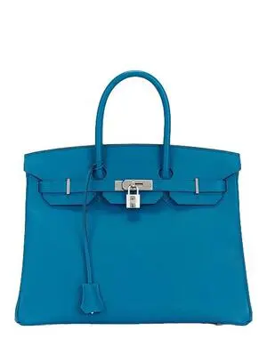 FWRD RENEW Hermes Epsom Birkin 35 Handbag - Bleu Izmir