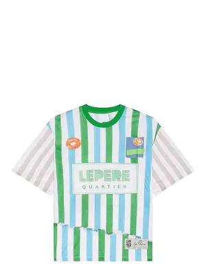 LE PÃ¨RE Lpfc Mesh Tee In Multi In Green,blue - Print