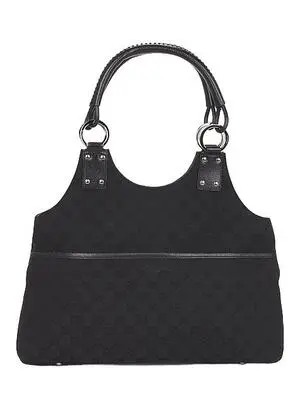 FWRD RENEW Gucci Gg Canvas Hobo Bag - Black