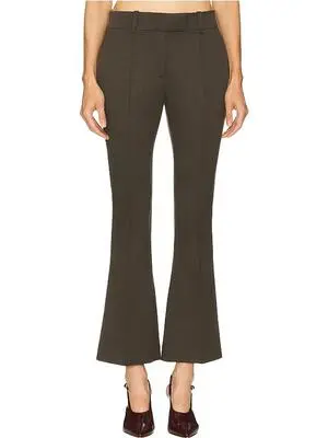 Attico Wool Long Pant - Brown