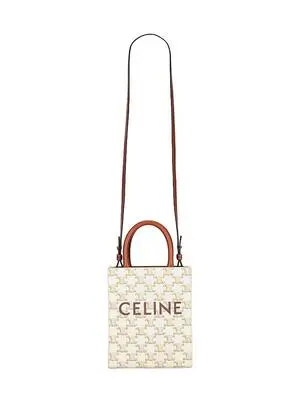FWRD RENEW Celine Mini Vertical Cabas Tote Bag - Brown