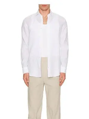 Frescobol Carioca Antonio Linen Shirt - White