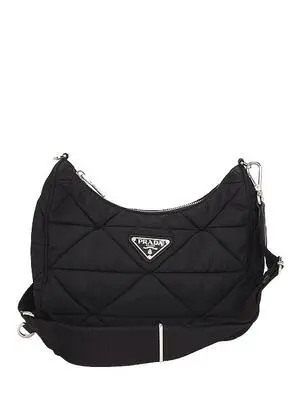 FWRD RENEW Prada Padded Re-nylon Shoulder Bag - Black