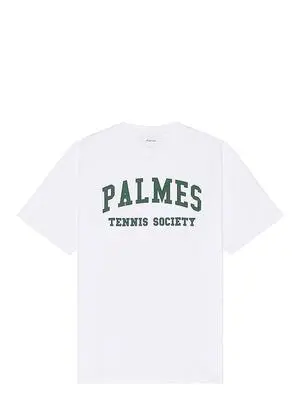 PALMES Ivan T Shirt In White - White-green