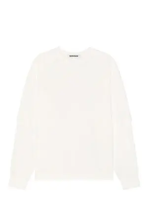 DARKPARK Troy Double Sleeve Tee In White - Washed White