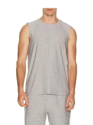 Beyond Yoga Featherweight Free Flo Muscle Tank - Silver Mist