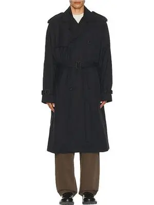 NILI LOTAN Kieran Trench Coat - Dark Navy