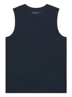 Beyond Yoga Featherweight Freeflo Muscle Tank - Nocturnal Navy