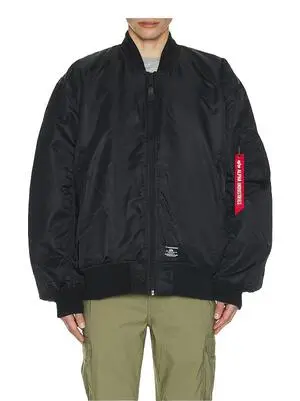 Alpha Industries Ma-1 Blood Chit Flight Jacket Gen Ii - Black