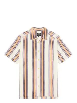 A.p.c. Chemisette Ross Shirt In Cream - Ecru