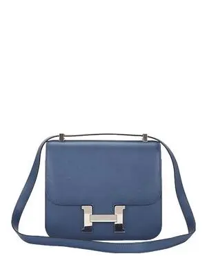 FWRD RENEW Hermes Epsom Constance 24 Shoulder Bag - Bleu Agate