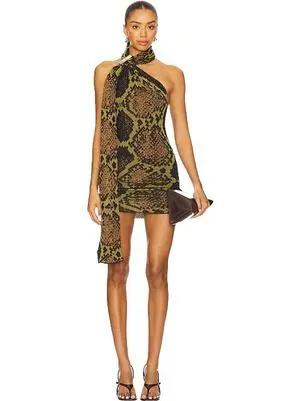 Attico Python Mini Dress - Multicolor