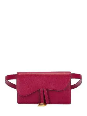 FWRD RENEW Dior Saddle Belt Bag - Red