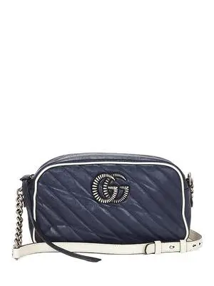 FWRD RENEW Gucci Gg Marmont Shoulder Bag - Blue