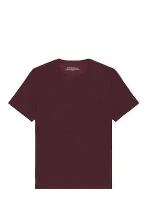 Beyond Yoga Always Beyond Crew Tee 2.0 In Burgundy - Midnight Burgundy Heather