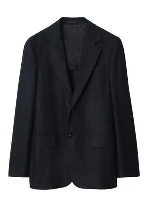 Burberry Wool Cashmere Tailored Jacket - Midnight Blue