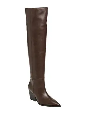 ALLSAINTS Reina Over The Knee Boot - Brown
