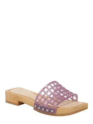 Vince Barb Jelly Slide Sandal Amethyst