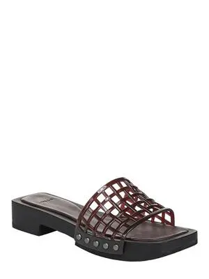 Vince Barb Jelly Slide Sandal - Ganache