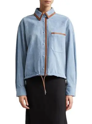 MARNI Suede Drawstring Overshirt