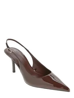 Mango Slingback Pumps - Chocolate