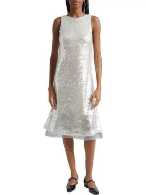 3.1 Phillip Lim Sequin Tank Dress - Fog