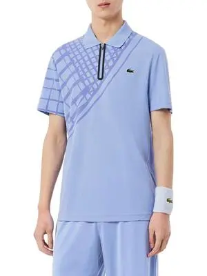 Lacoste Half Zip Polo Delphinium