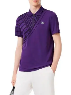 Lacoste Half Zip Polo Purple
