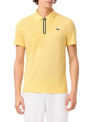 Lacoste Half Zip Polo Yellow