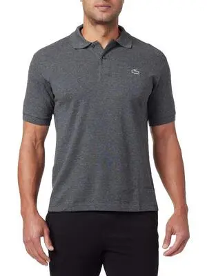 Lacoste Classic Fit Cotton Blend Polo - Bitume Neps