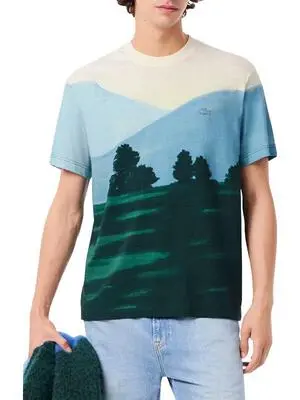 Lacoste Mountain Graphic T-shirt - Sinople/yellow-green