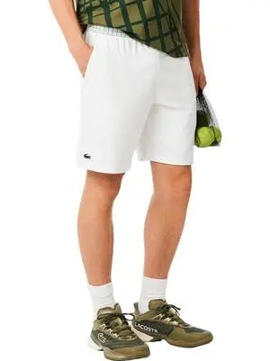Lacoste Drawstring Jersey Shorts White