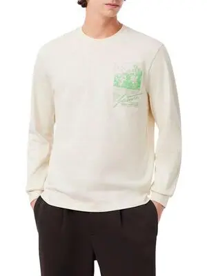 Lacoste Classic Fit Long Sleeve Cotton Graphic T-shirt - Lapland