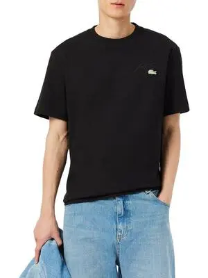 Lacoste Classic Fit Cotton T-shirt - Black