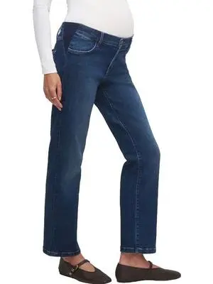 FAVORITE DAUGHTER The Otto Mama Relaxed Straight Leg Maternity Jeans