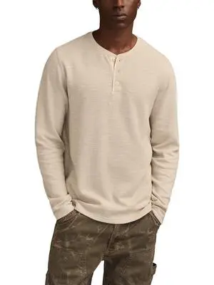 Lucky Brand Double Face Cotton Henley - Turtledove