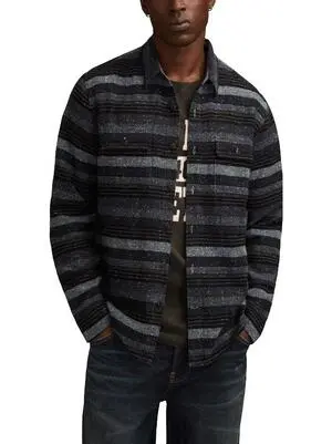 LUCKY BRAND Snow Heather Flannel Shirt