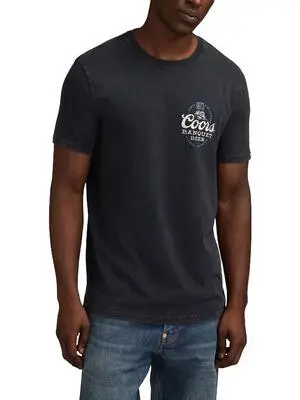 Lucky Brand Coors Cowboy Cotton Graphic T-shirt - Total Eclipse
