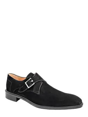 Mezlan Albini Monk Strap Shoe - Black